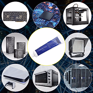 GENNEL G109 75Grams Thermal Glue, Thermal Conductive Plaster, Silicone Viscous Adhesive Compound for LED GPU Chipset Printer MOSFET Heatsink Cooling Sealing