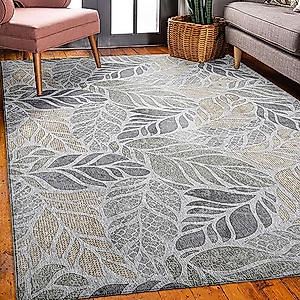 Dalyn Rugs Indoor/Outdoor Tropics TC3 Gray Washable 8' x 10' Rug