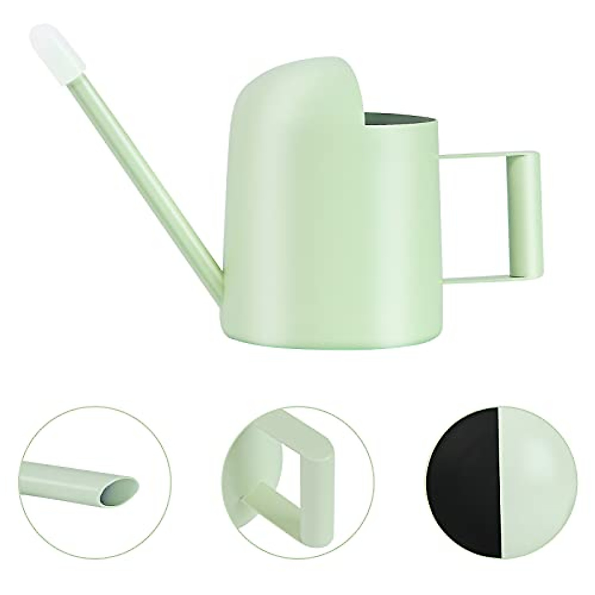 YISSSN Mini Bonsai Watering Can for Indoor Plants Stainless Steel, 10oz/300ml (Green)