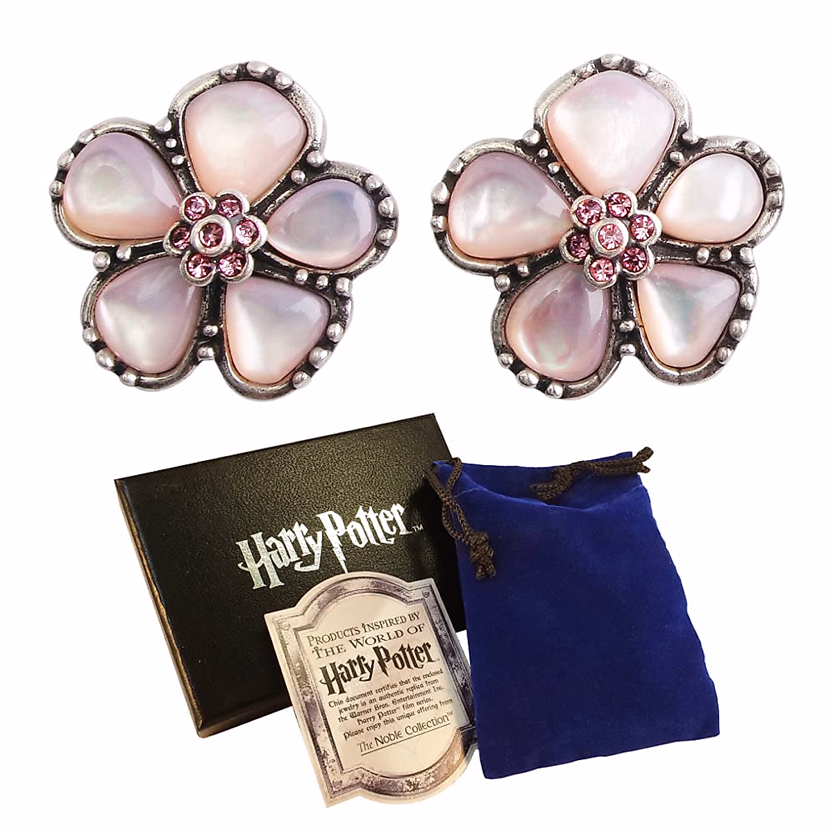 The Noble Collection Hermione's Yule Ball Earrings - Silver Plated