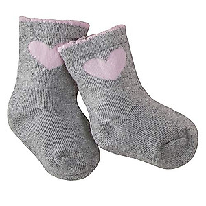 Gerber Baby 6-Pair Wiggle Proof Sock, Bunny Love, 0-3 Months