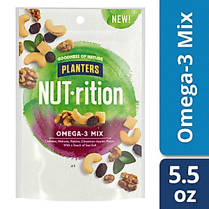 Planters NUTrition Omega 3 Snack Nuts Mix (5.5 oz Bag)