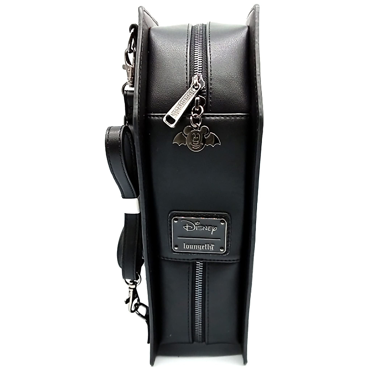 Loungefly X LASR Exclusive Disney Count Mickey Coffin Convertible Crossbody Bag - Cute Backpacks Festival Backpack Goth Fashion Disneybound