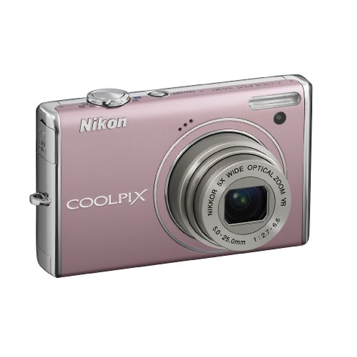 Nikon Coolpix S640 12.2MP Digital Camera with 5x Wide Angle Optical Vibration Reduction (VR) Zoom and 2.7-inch LCD (Precious Pink)