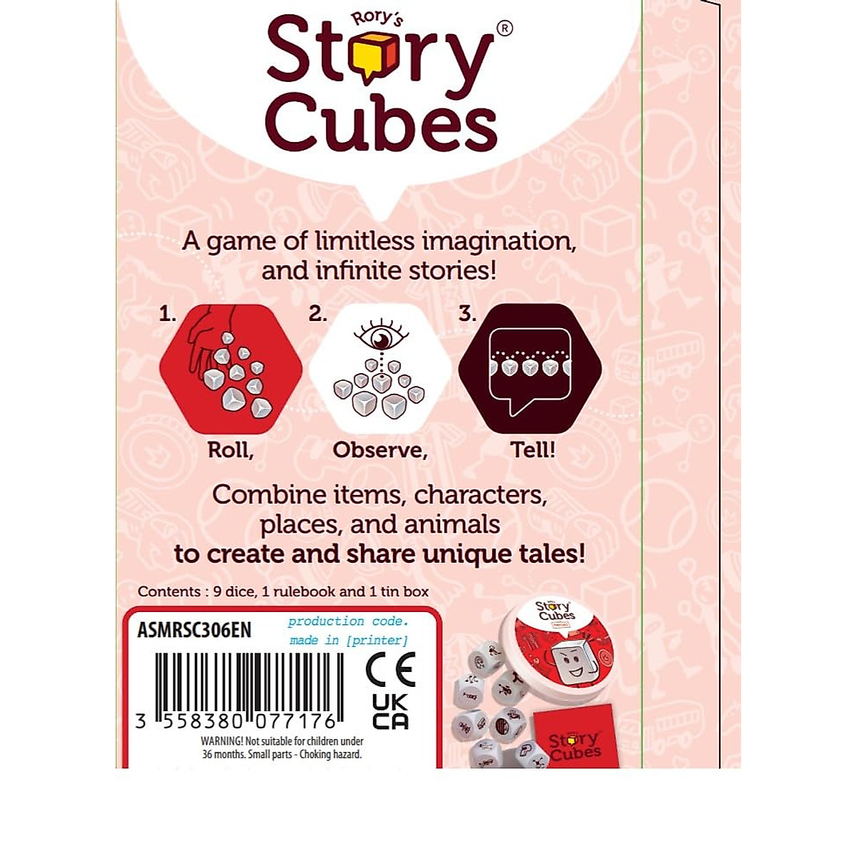 Asmodee - Rory's Story Cubes Eco Blister Heroes