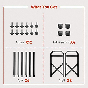 Tadelz 3-Tier Expandable Shoe Rack, Adjustable Metal Shoe Rack for Closet Free Standing Shoe Shelf Storage Organizer for Front Door Small Space Entryway Garage Hallway Bedroom, Black