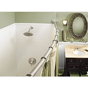 Moen SR2100BN Shower Curtain Rolling Rings, Pack of 12, Brushed Nickel