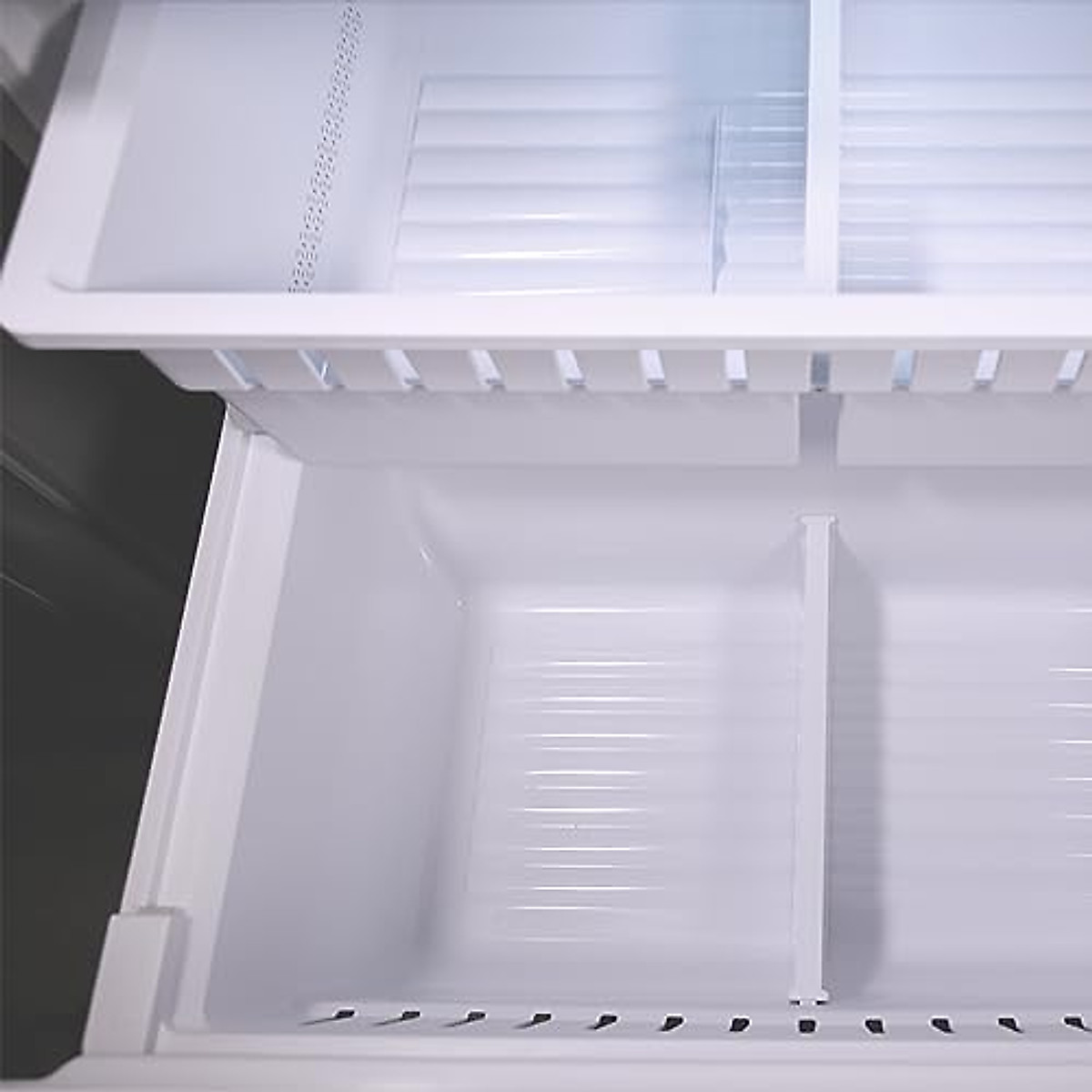 West Bend Frost Free French Door Refrigerator, 17.5-Cu.Ft, Metallic