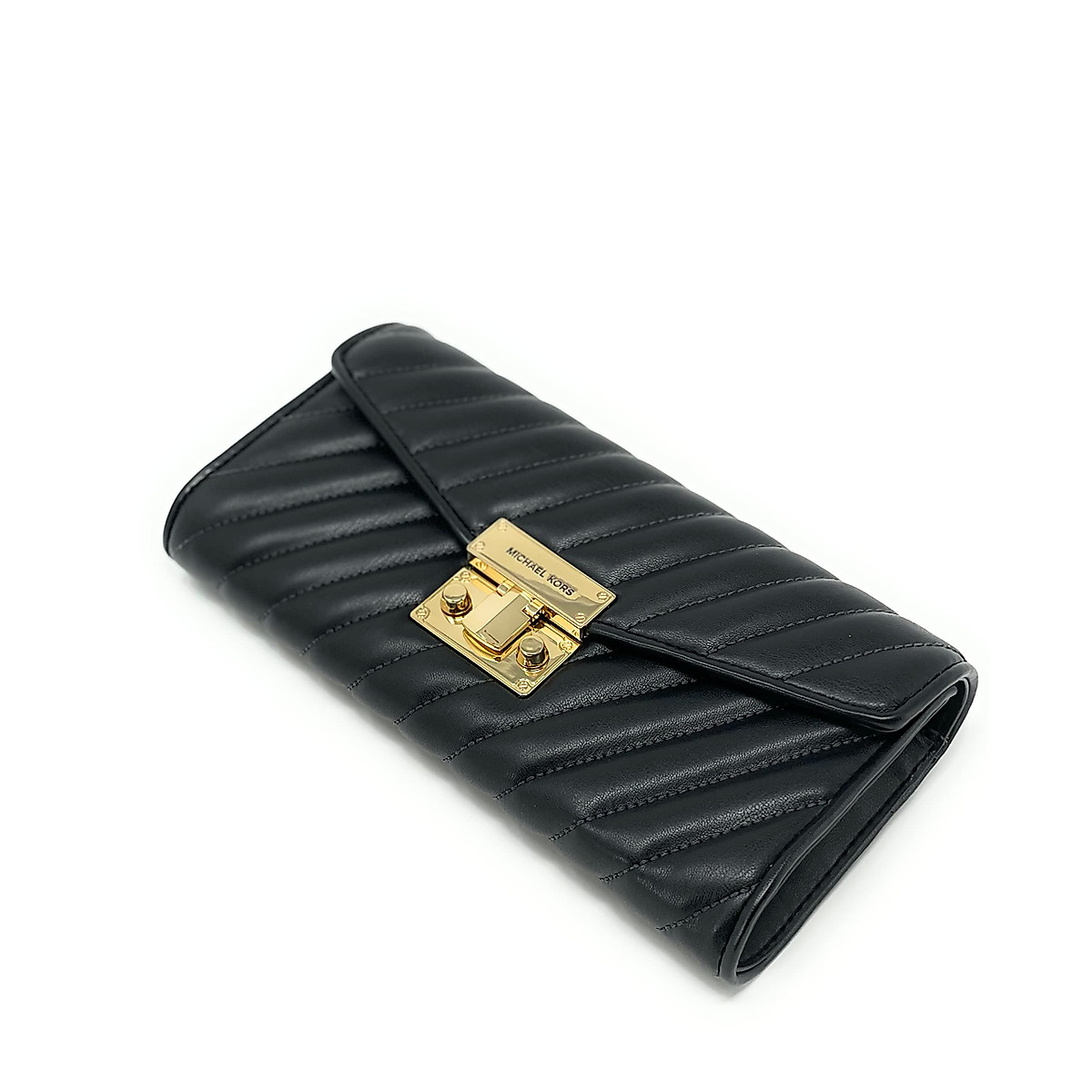 Michael Kors Rose Medium convertible Quilted Leather Shoulder Flap Bag Black