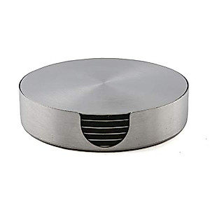 Thirstystone 6-Pack Stainless Steel Coasters in Stainless Steel Holder