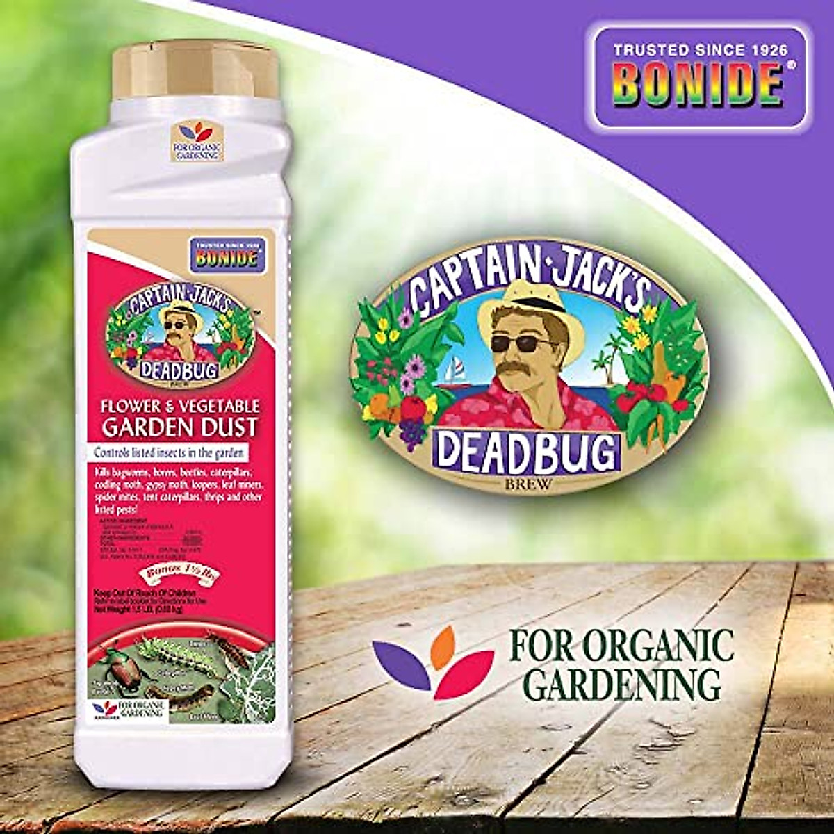 Bonide Captain Jack's Deadbug Brew Garden Dust Organic Insect Killer with Spinosad 1.5 lb.