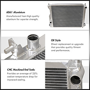 AJP Distributors Tri Core 3-Row Full Aluminum Radiator Engine Motor Cooling Upgrade Compatible/Replacement For Mustang Base GT S197 2005 2006 2007 2008 2009 2010 2011 2012 2013 2014