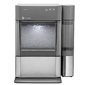 GE Profile Opal 2.0 | Countertop Nugget Ice Maker with Side Tank | Ice Machine with WiFi Connectivity | Smart Home Kitchen Essentials | Stainless Steel