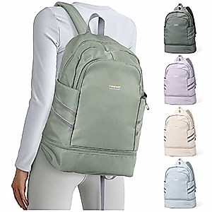 coofay Gym Backpack For Women Waterproof Backpack With Shoe Compartment Lightweight Travel Backpack Sports Backpack Large Gym Bag