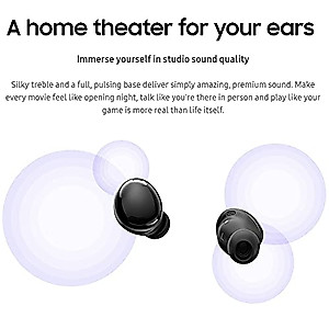 Samsung Galaxy Buds Pro, True Wireless Earbuds w/Active Noise Cancelling (Wireless Charging Case Included), Phantom Violet (International Version)