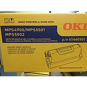 OKI Data MPS4900 MPS5501 MPS5502 Toner Cartridge P/N 45460501