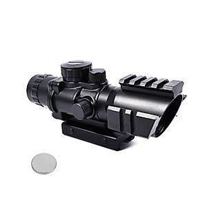 OZARK ARMAMENT 4x32 Scope, Acog Scope, 4X Scope, 4X Rifle Scope, 4X Prism Scope, Tactical Scope, Picatinny Scope Mount Included with Each Prism Optic, Acog Style 4x32 Rifle Scope, Acog Rifle Scope