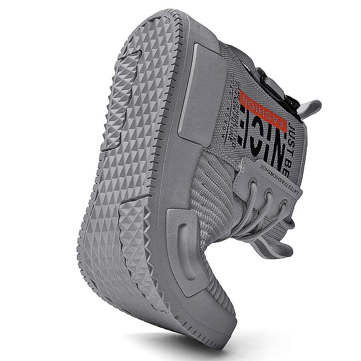 Eowathy Men’s High Top Fashion Sneaker Casual Slip on Walking Shoes for Men