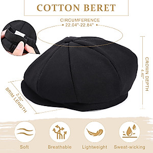 Mens Beret Men's Cotton Flat Ivy Gatsby Newsboy Driving Hat Cap Tweed Derby Hat Cabbie Hats Grey