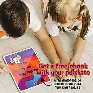 Loako Water Marbling Paint Kit for Kids - Great Creative Craft Kit Art Set - Arts and Crafts for Girls & Boys - Paint Gifts Idea for Kids 6-12 Activities - Marble Painting Kit - Water Art Paint Sets