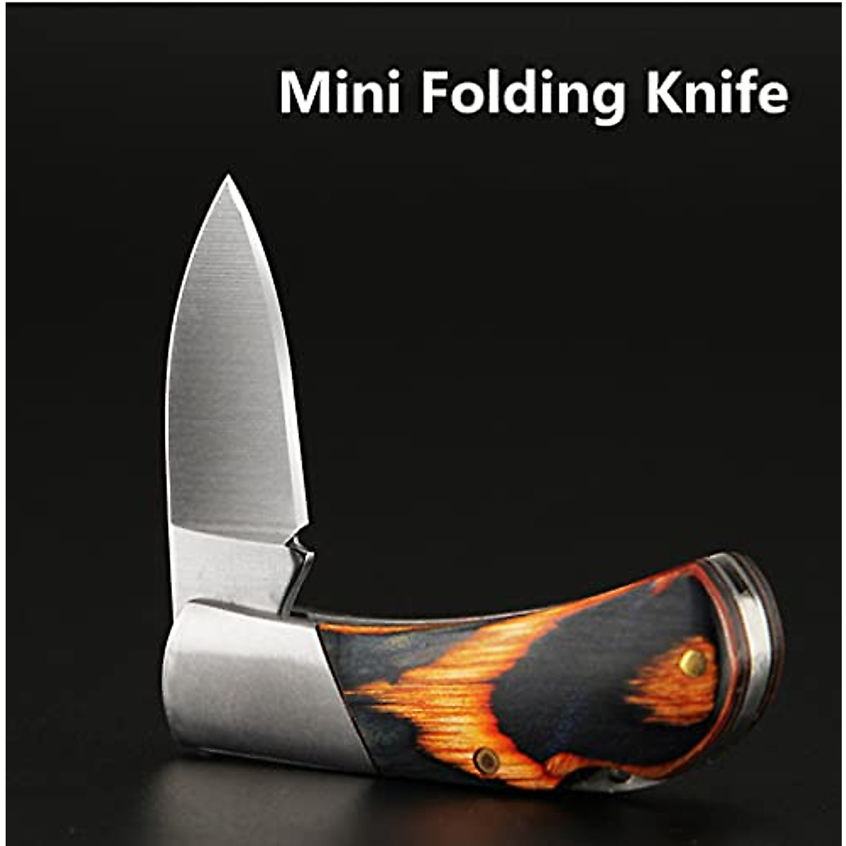 KUNSON Folding Knife, Mini Pocket Knife for Men and Women, Mini Keychain Knife for Cutting Rope, Paper, Boxes and Peeling Fruits, EDC Knife Small