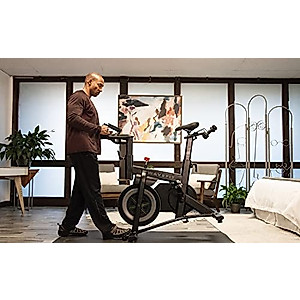 WaveFit B300 Surge Series Indoor Cycle Home Stationary Exercise Bike with 30-Lb Flywheel, Bluetooth Connectivity and Built-in Fitness Metrics Tracking, 275 lb Weight Capacity