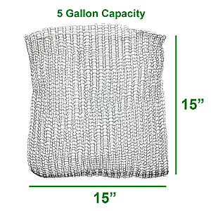 GIFTEXPRESS 4pc 5 Gallon Gopher and Vole Wire Baskets, Gopher Wire Mesh Plant Root Protector Gopher Baskets for Gopher Repellent to Prevent Underground Burrowing Animals and Critter Damages