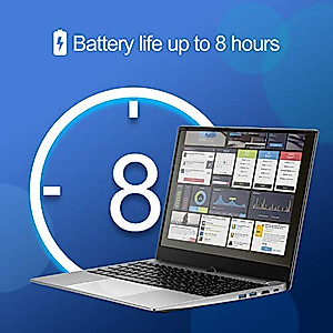 Broage 15.6" 1920x1080 FHD IPS Display Laptop Computer, Intel Quad-Core i7-8550U up to 4.0GHZ, 8GB RAM, 1TB SSD, Webcam, USB 3.0, Bluetooth, 5G WiFi, Backlit Keyboard, Silver, Windows 10 Home