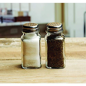 Circleware Yorkshire Salt and Pepper Shakers, 2-Piece Set, Home and Kitchen Utensils, 2.85 oz, Plain