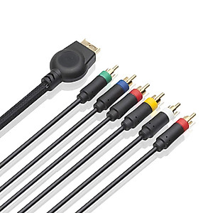 GREATLINK 6FT Component AV Cable 6RCA plug Premium High Resolution HDTV Component RCA Audio Video Cable Compatible with PlayStation 3 PS3 and PlayStation 2 PS2 Gaming Console