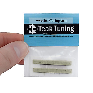 Teak Tuning Gem Edition Adhesive Board Rails, Glow in The Dark Colorway - Set of 2 Fingerboard Rails - Set of 2 Rails - Designed & Made in The USA