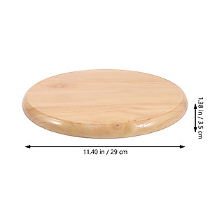 LIFKOME Wood Stool Replacement Seats Wood Round Stool Top Part for Farmhouse Kitchen Stool Bar Stools