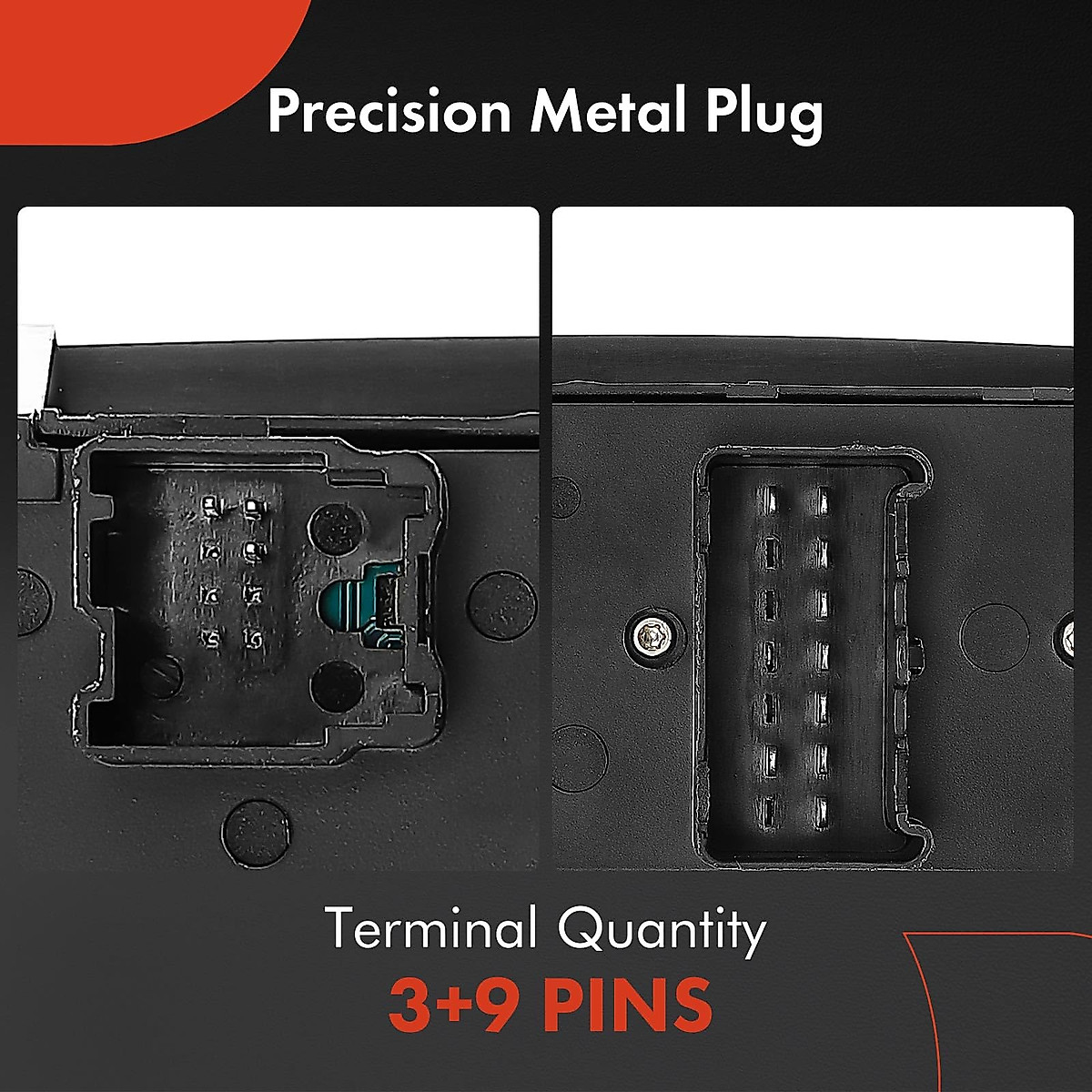 A-Premium Power Master Window Switch Front Driver Replacement for Dodge Ram 1500/2500/3500 2009-2010 Ram 1500/2500/3500/4500/5500 2011-2012 4602863AD (Without Power Folding Mirrors)