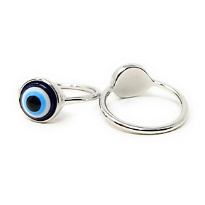 Ello Elli 1.5mm Stainless-Steel Evil Eye Ring (7)