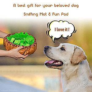 Snuffle Mat for Dogs, Foraging Mat for Dogs, Pet Feeding Mat Imitate Outdoor Lawn to Release Pet Natural Foraging Skills, Portable Pet Snuffle Mat, Sniff Mat for Dogs Rabbits Boredom & Relieve Stress