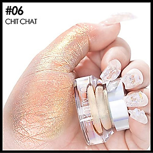 FOCALLURE Chameleon Cream Eyeshadow,Intense Color Shifting Creamy Eye Shadows,Eye Makeup with Highly Pigmented Metallic,Shimmer,Multi-Reflective Finishes,Long-Lasting with No Creasing,Chit Chat