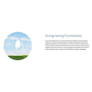 D-Link USB 3.0 to Gigabit Ethernet Adapter - USB to RJ45 for 10/100/1000 Network - Windows and Mac OS (DUB-1312)