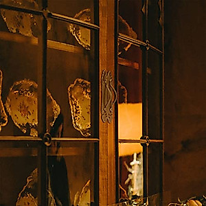 Hardware Philosophy Sandal Brass Cabinet Backplate Strip Pulls Hardware Set 8.7"