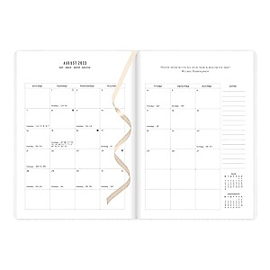 Letts of London Zodiac Academic Weekly/Monthly Planner, August 2023 to July 2024, Week-to-View, Sewn Binding, Multilingual, A5 Size, 8.25" x 5.875", Ivory (C031745-24)