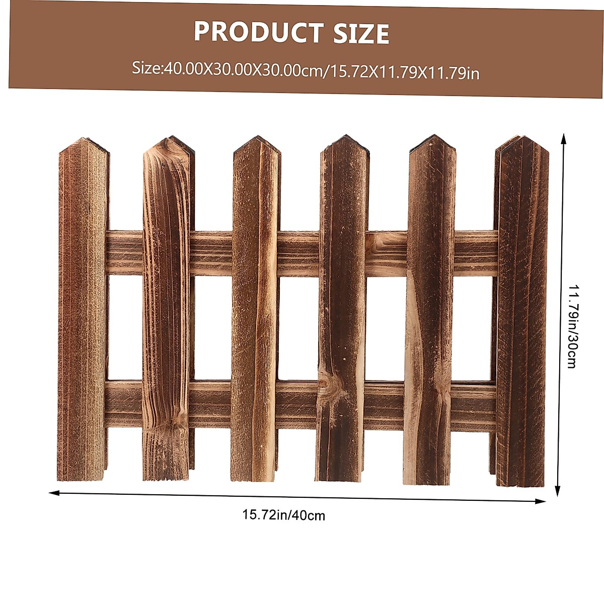 Garden Fence Yard Border Fence Landscape Fence Wood Yard Border Garden Supplies Garden Ornament Courtyard Fence Courtyard Partition Fence DIY Flowerbed Fence Fencing for Garden