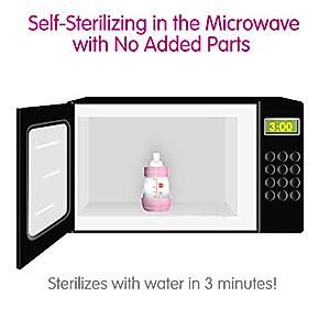 MAM Easy Start Anti-Colic Newborn Essentials, Slow Flow Bottles with Silicone Nipple, Unisex, Designs May Vary, 5 Oz, 2 Count (Pack of 1)