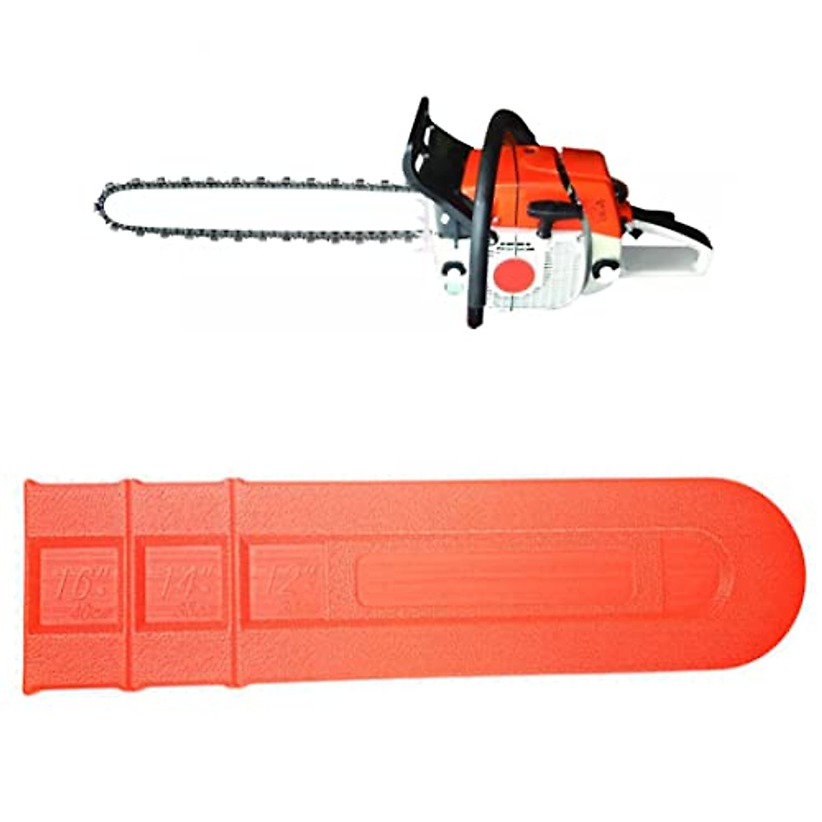 Eioflia Chainsaw Bar Blade Protective Cover Scabbard Universal Guide Plate Scabbard Cover for Garden Tools Scabbard Universal Guide Plate Plastic Chainsaw Bar Protective Cover