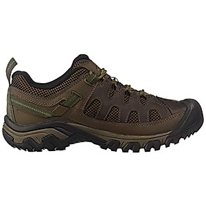 KEEN Men's Targhee Vent Low Height Breathable Hiking Shoes, Cuban/Antique Bronze, 10.5
