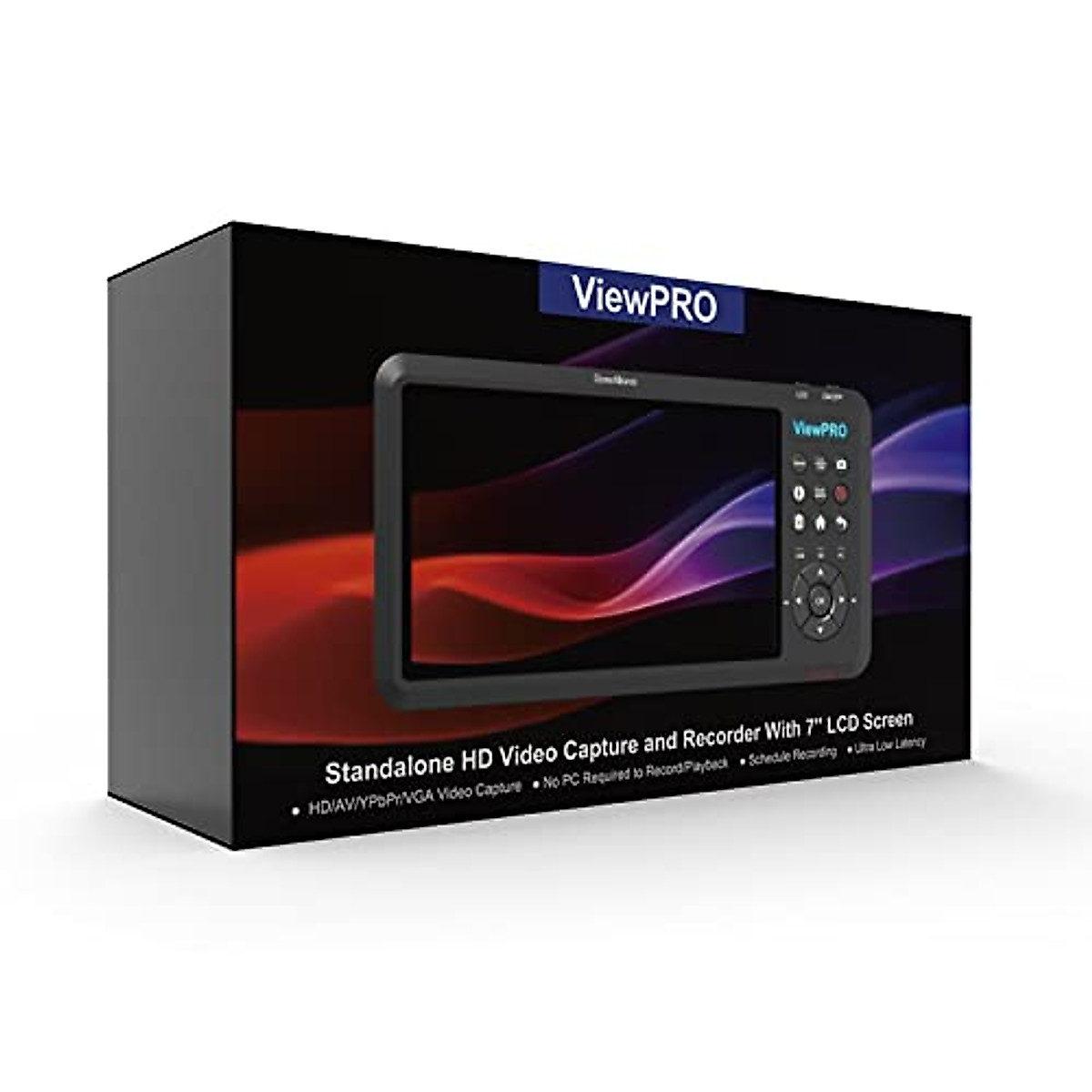 ClonerAlliance ViewPro, Portable 1080p@60fps HDMI Video Recorder and Playback with 7" LCD, AV/VGA/YPbPr Inputs. Schedule Recording. No TV is Required.