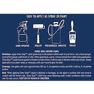 Farnam 272582 Chew Stop Liquid Chewing Deterrent for Horses, 64 oz