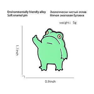 Kawaii pins cartoon cute frog brooch collar pin ladies clothing metal badge backpack decoration kawaii stuff(yy-1)