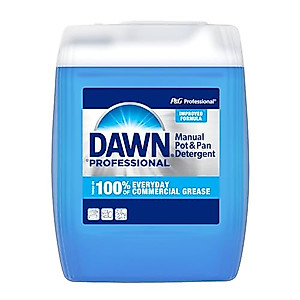 P&G PROFESSIONAL Dawn Dishwashing Liquid Soap Detergent, Bulk Degreaser Removes Greasy Foods from Pots, Pans and Dishes in Commercial Restaurant Kitchens, Regular Scent, 5 gallon (Packaging May Vary)