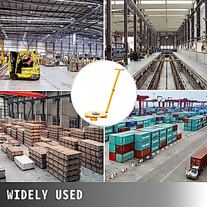 VEVOR Machinery Mover 8800LBS Machine Moving Skates 4T Machinery Skate Roller w/Push Rod and 3 Rollers, Industrial Machinery Dolly 360-degree Rotation, Machinery Mover Dolly for Material Handling