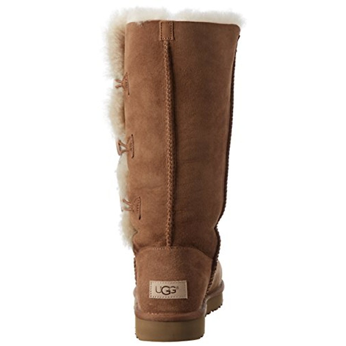 UGG Women's Bailey Button Triplet II Winter Boot, Chestnut, 9 B US