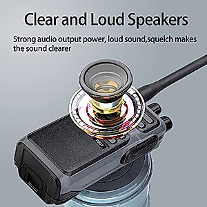 Retevis RB17 Walkie Talkie for Adults,Heavy Duty Two Way Radio Rechargeable,4400mAh Large Capacity Battery Handsfree Alarm,Portable 2 Way Radios for Hunting Skiing Cruise Shipping Outdoor Gift(2 Pack)